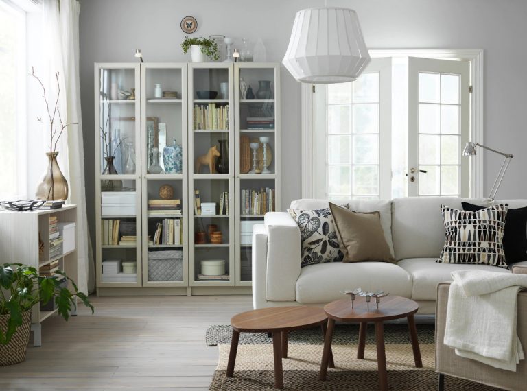 Witte woonkamer met bruine accenten - Shopinstijl.nl - Shopinstijl.nl